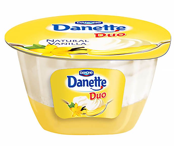 Детски крем Danette duo ванилия 115 г