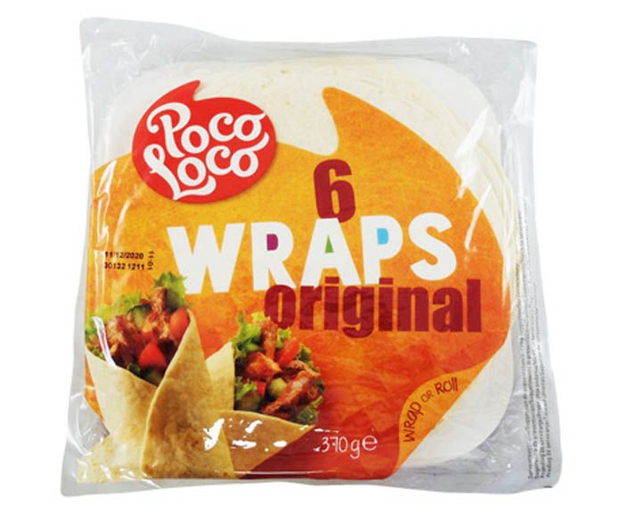Тортила Poco Loco Пшенична 25 см 6 бр 370 г