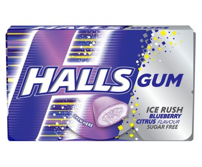 Дъвки Без Захар Halls Blueberry 18 г