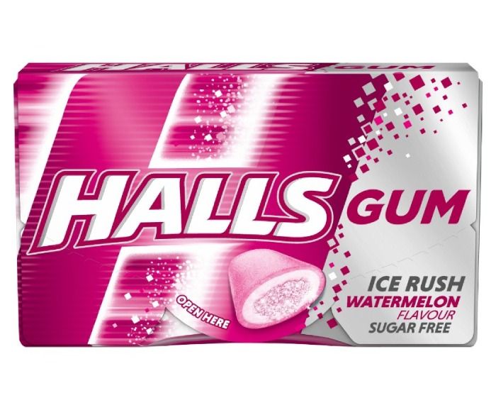 Дъвки Без Захар Halls Watermelon 18 г