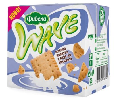 Млечна Напитка Фибела Wave Бисквитка 500 мл
