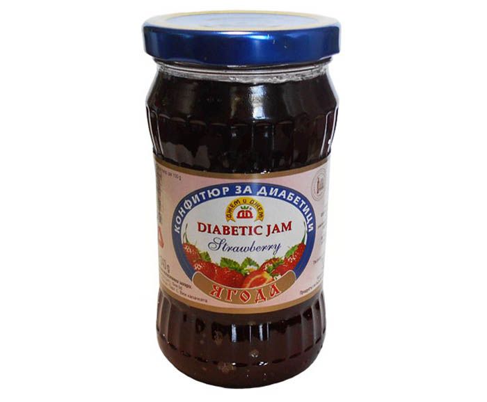 Конфитюр за диабетици Diabetic Jam ягоди 340 г