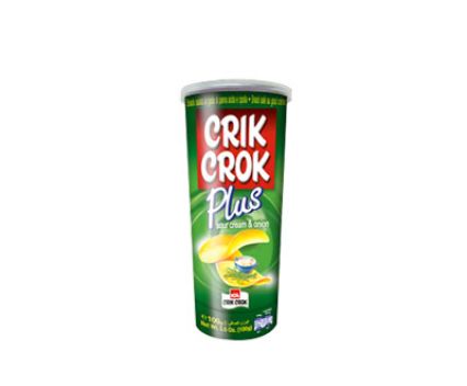 Чипс Crik Crok Plus сметана и лук 100гр