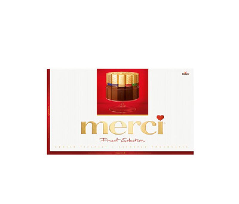 Бонбониера Merci (червено) Great Variety Асорти 400г.