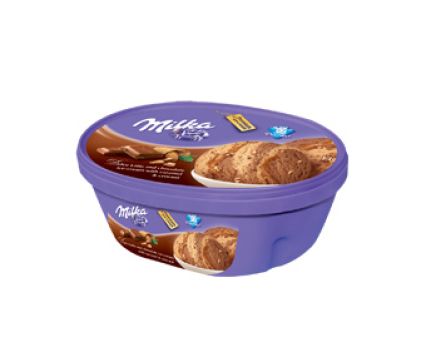 Сладолед с карамел и крокант Milka Dolce Latte 500гр